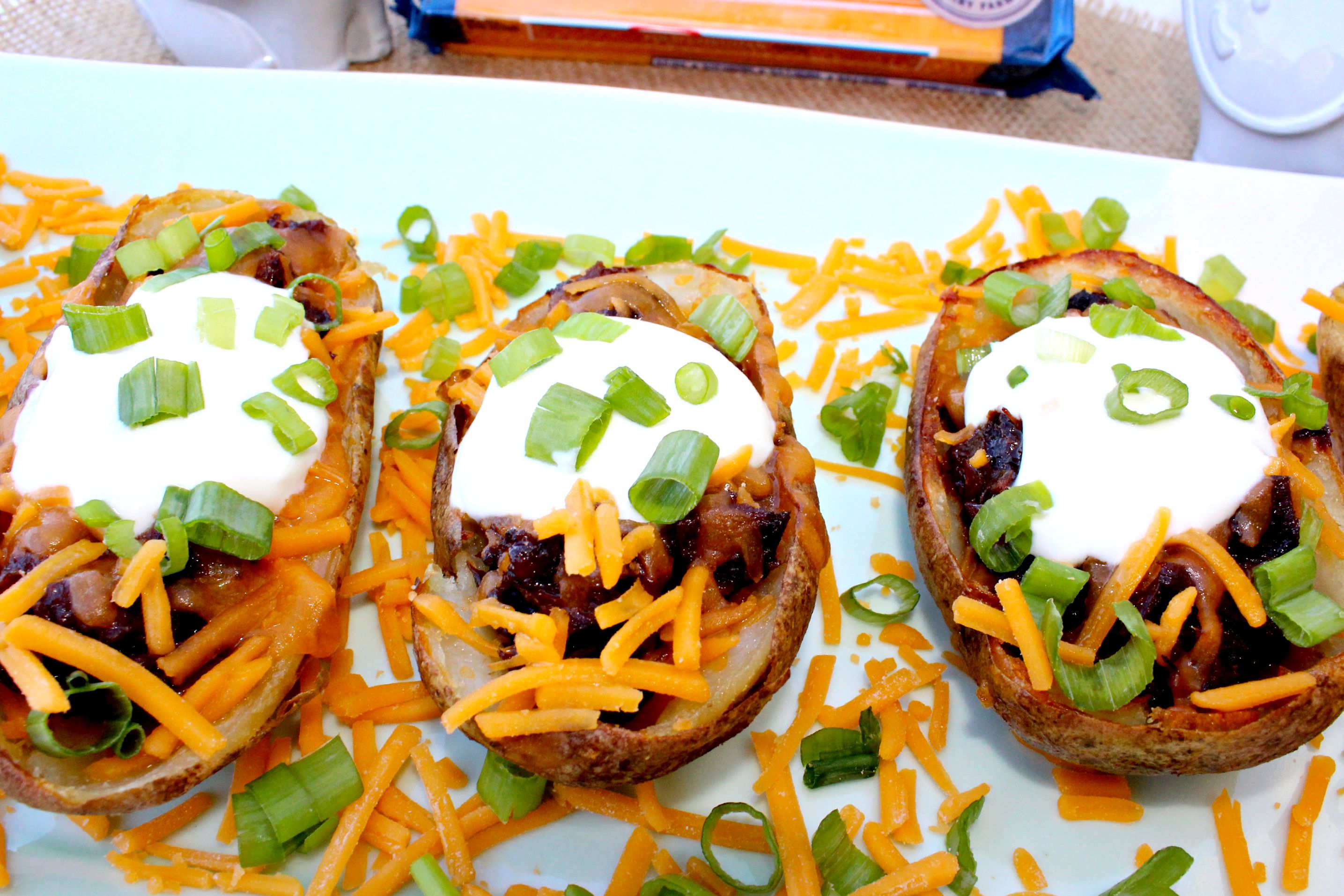 Chopped Beef Potato Skins - The Complete Savorist
