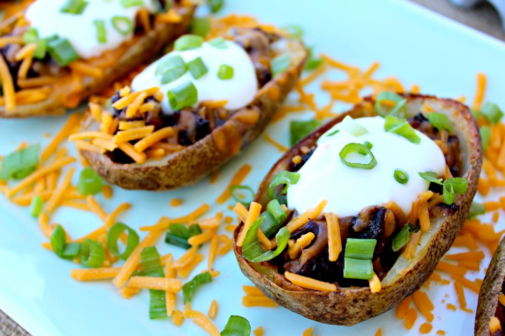 Chopped Beef Potato Skins - The Complete Savorist